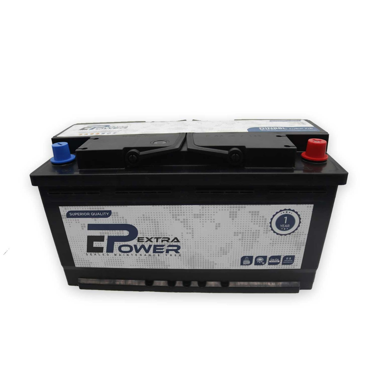 Fit & Fix | Chloride Extra Power Car Battery, 12 Volt, 55 Ampere - DIN55L